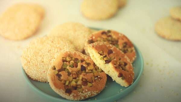 Syrian Barazek Cookies | calmcuisine.com