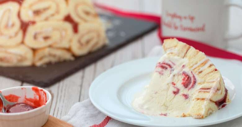 Swiss Roll Ice Cream Cake | Bombe Cake | Dome Ice Cream cake ...